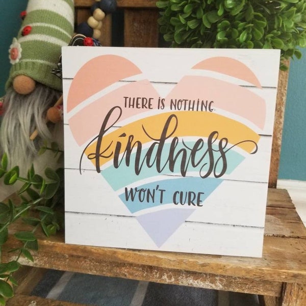 Kindness Wood Sign - Etsy