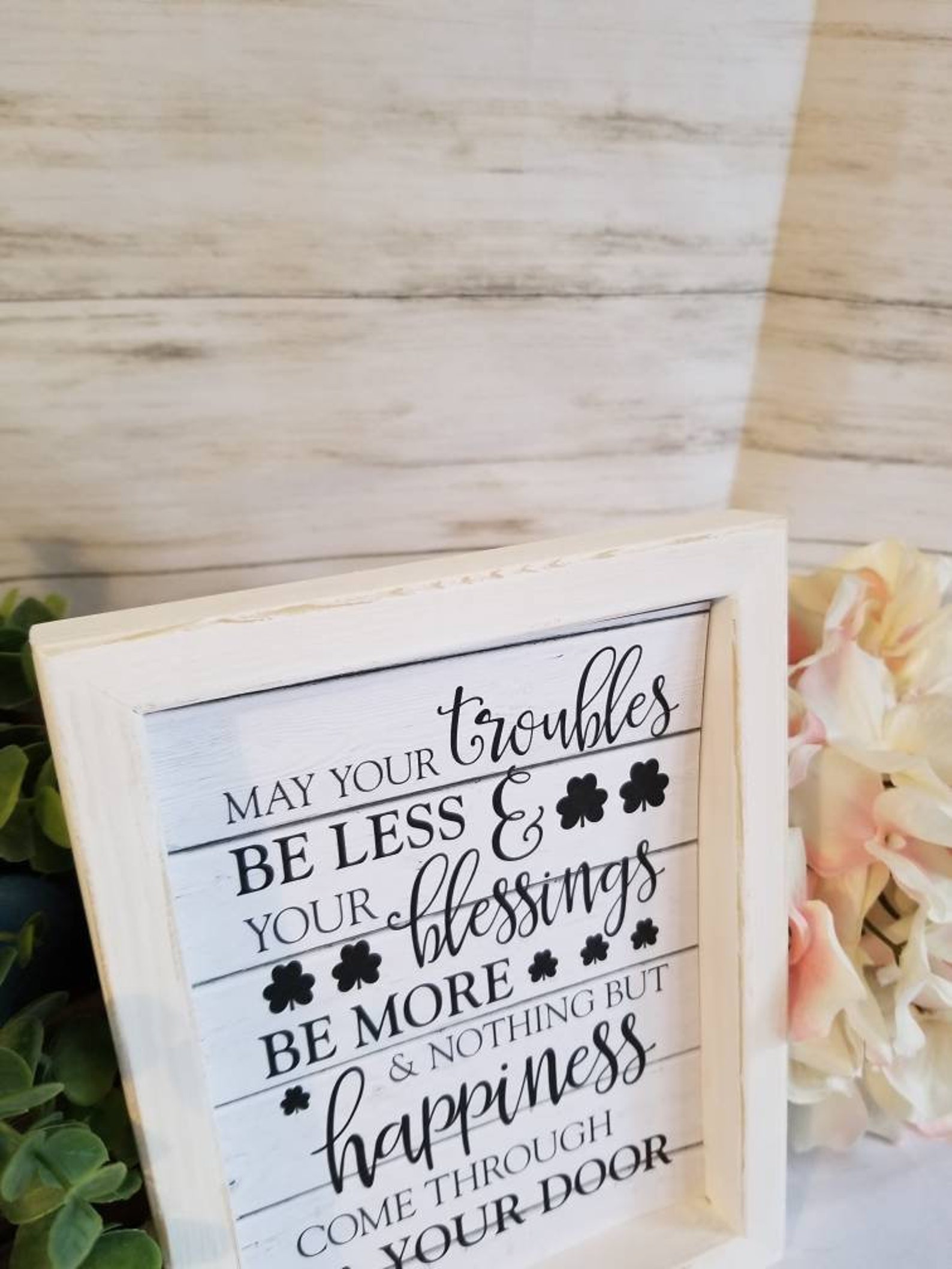 Farmhouse St Patrick's Day Sign Irish Blessing Wood Sign | Etsy