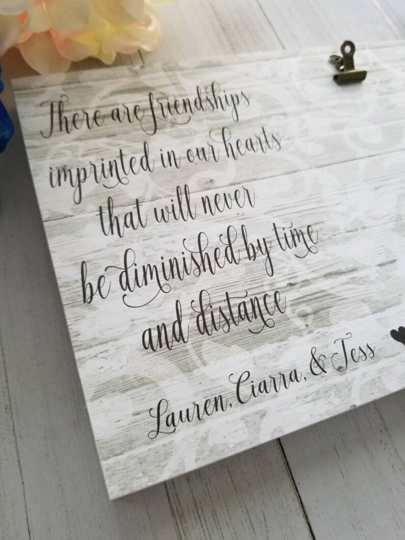 Best Friend Gift Friendship Sign Friend is Moving Friend - Etsy