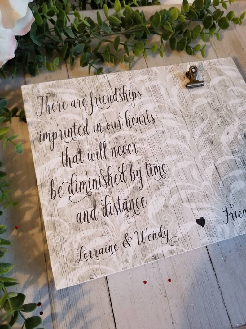 Best Friend Gift Friendship Sign Friend is Moving Friend - Etsy