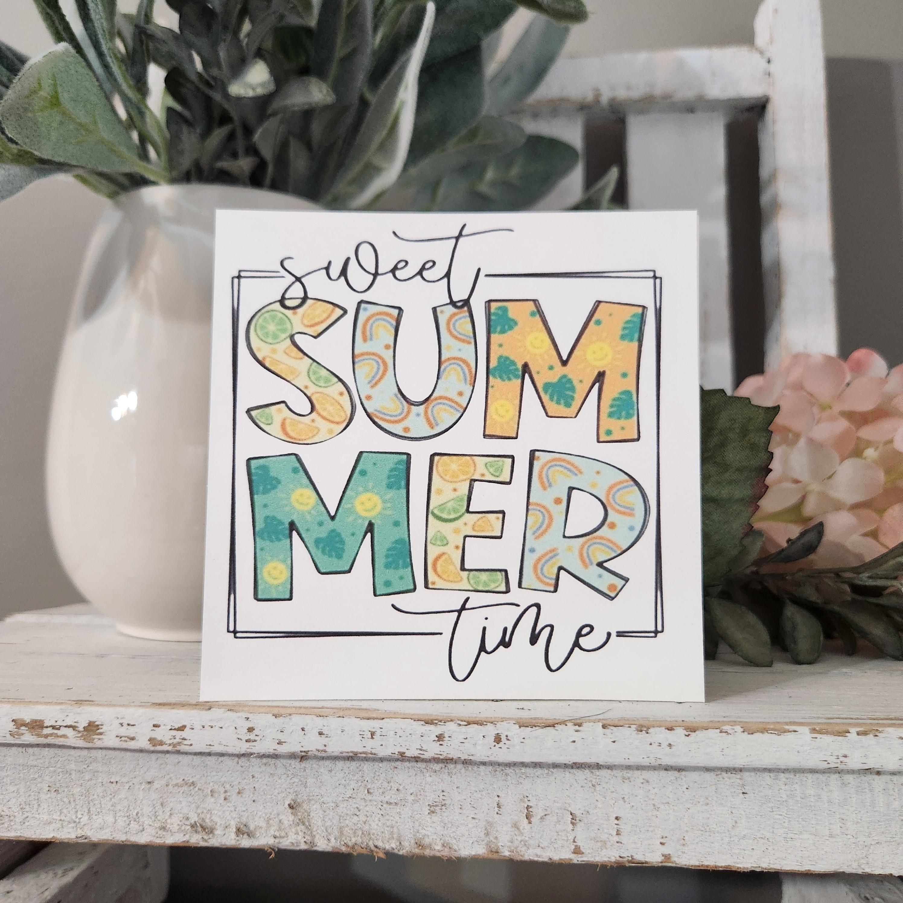 Sweet Summertime Wood Sign: Farmhouse Tiered Tray Decor - Etsy