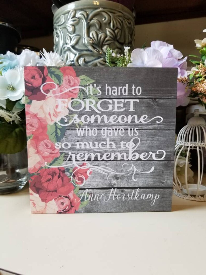 Sympathy Sign Personalized Sympathy Gift Mother Sympathy - Etsy