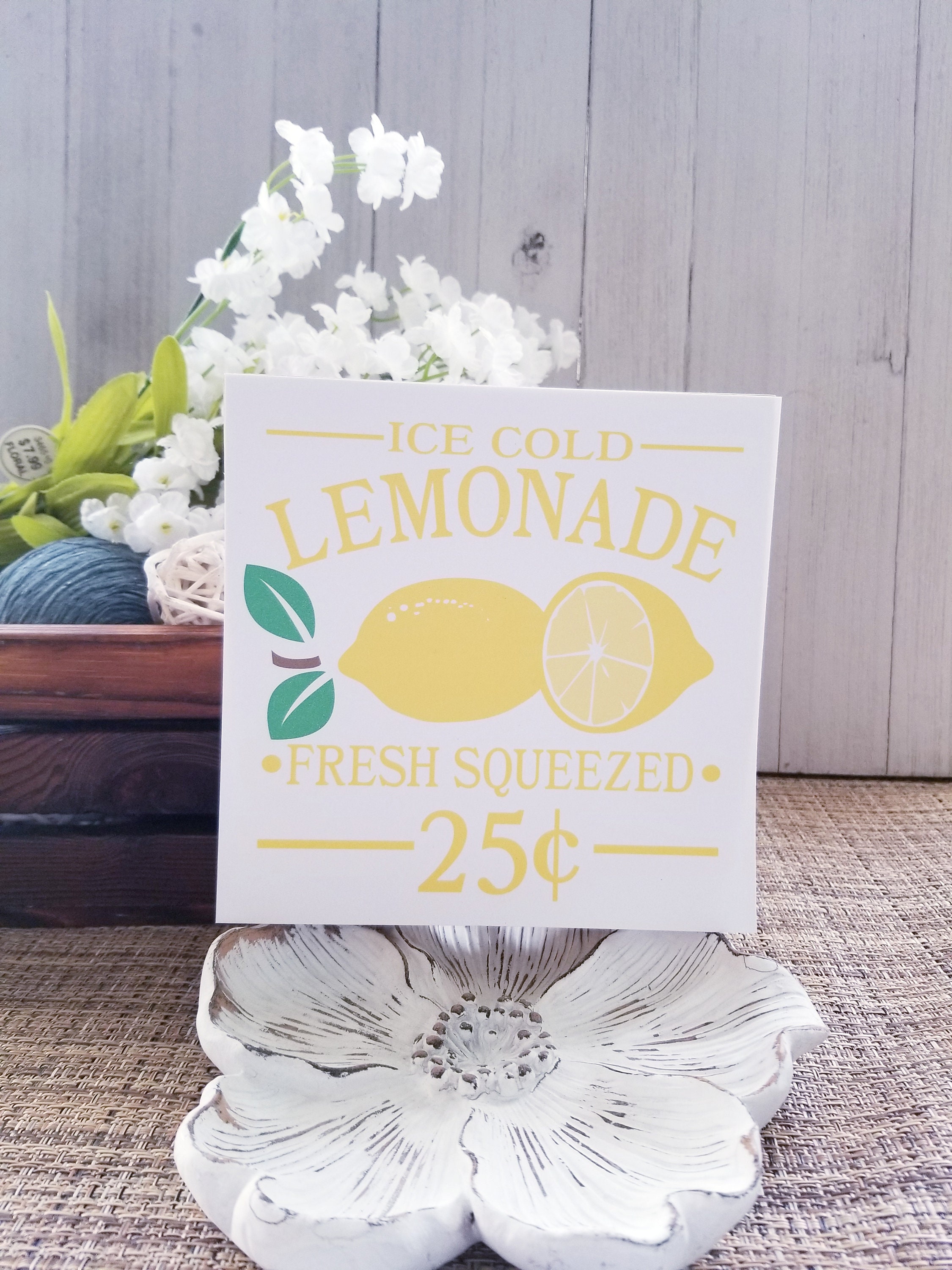 Lemon Decor Lemon Sign Kitchen Decor Kitchen Sign Lemonade | Etsy