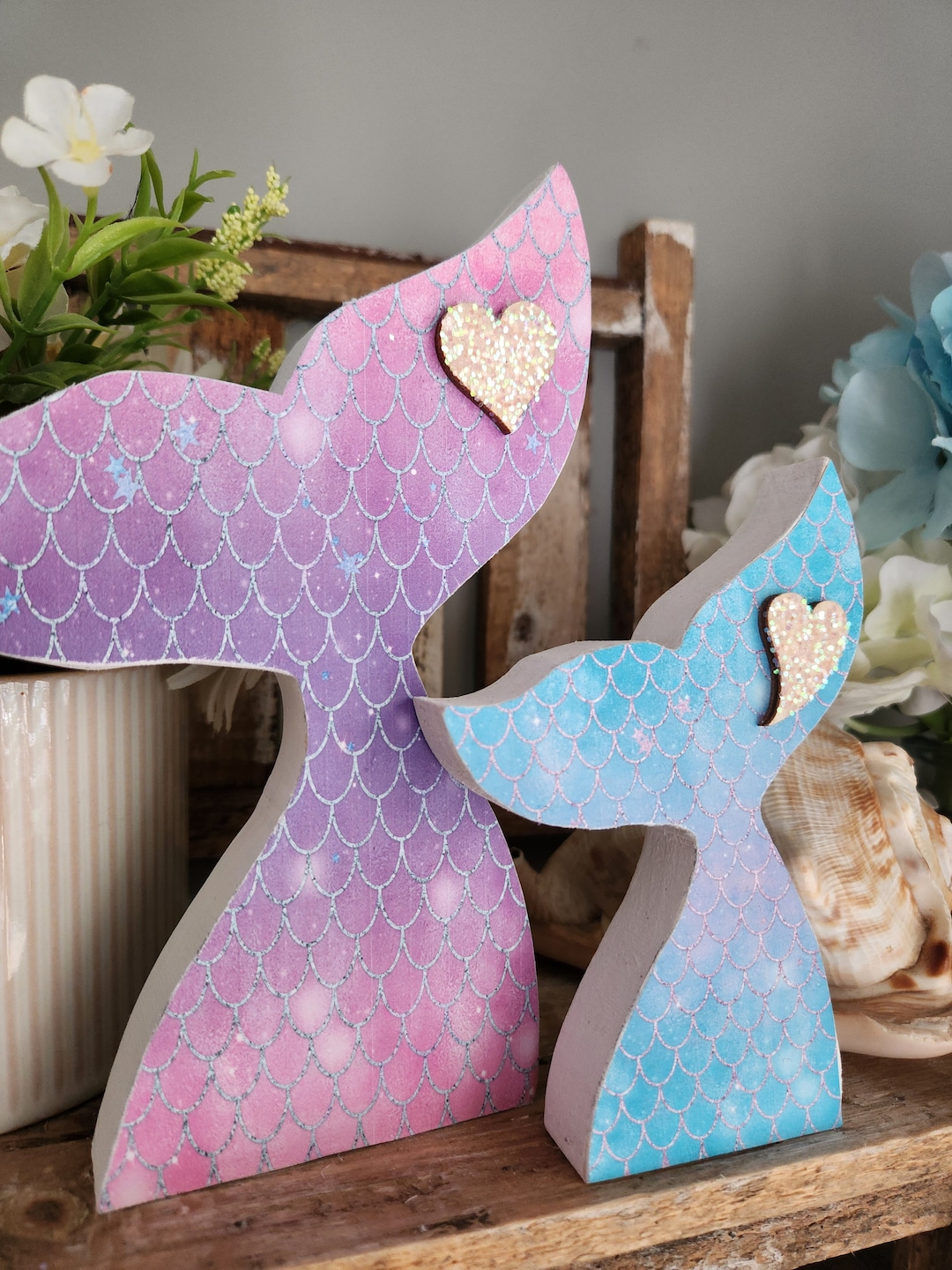Mermaid Tail Decor - Etsy