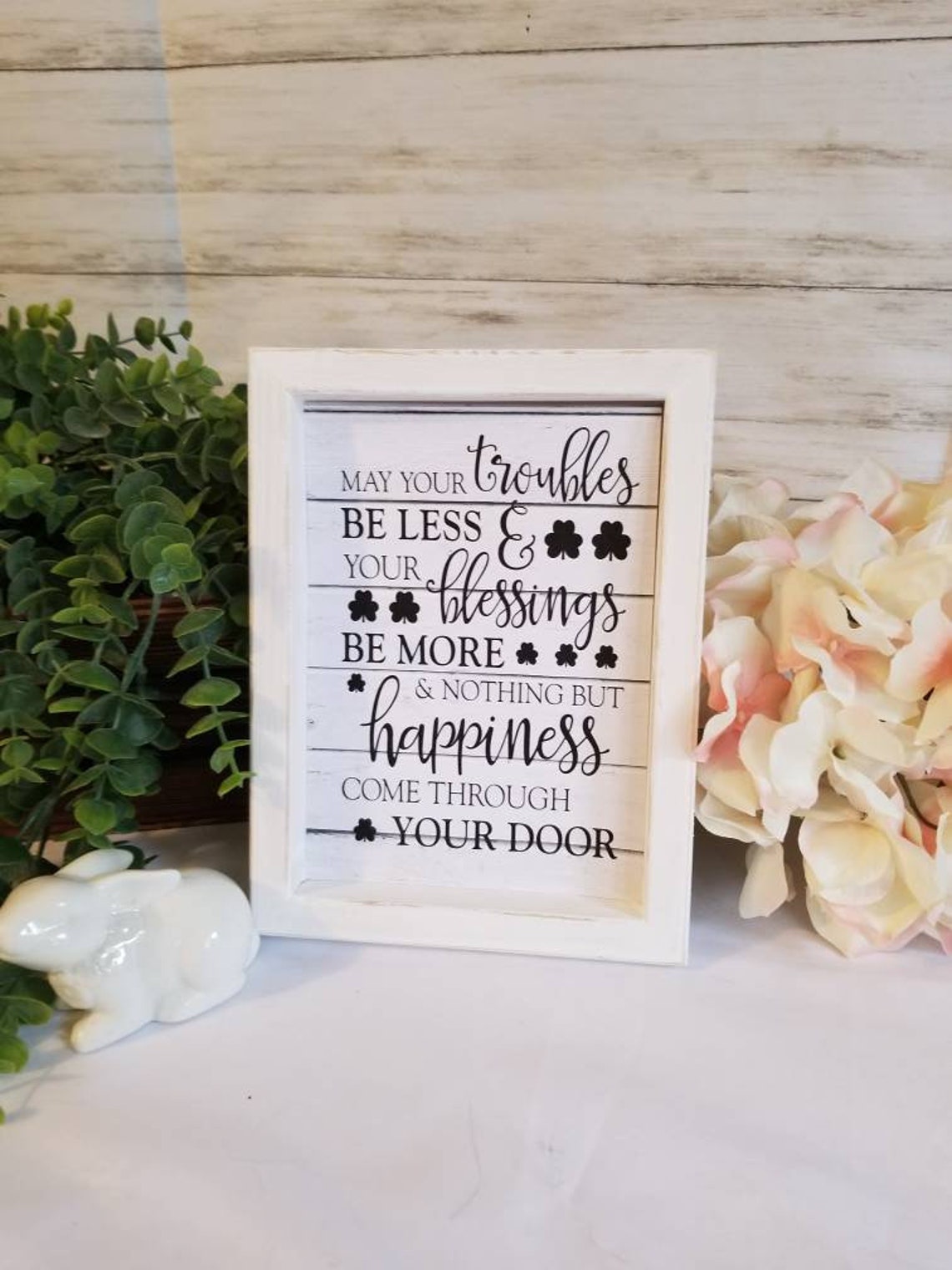 Farmhouse St Patrick's Day Sign Irish Blessing Wood Sign | Etsy