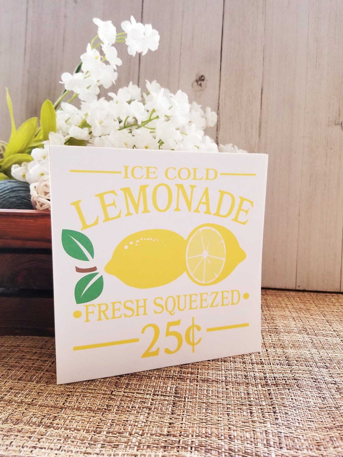 Lemon Decor Lemon Sign Kitchen Decor Kitchen Sign Lemonade - Etsy