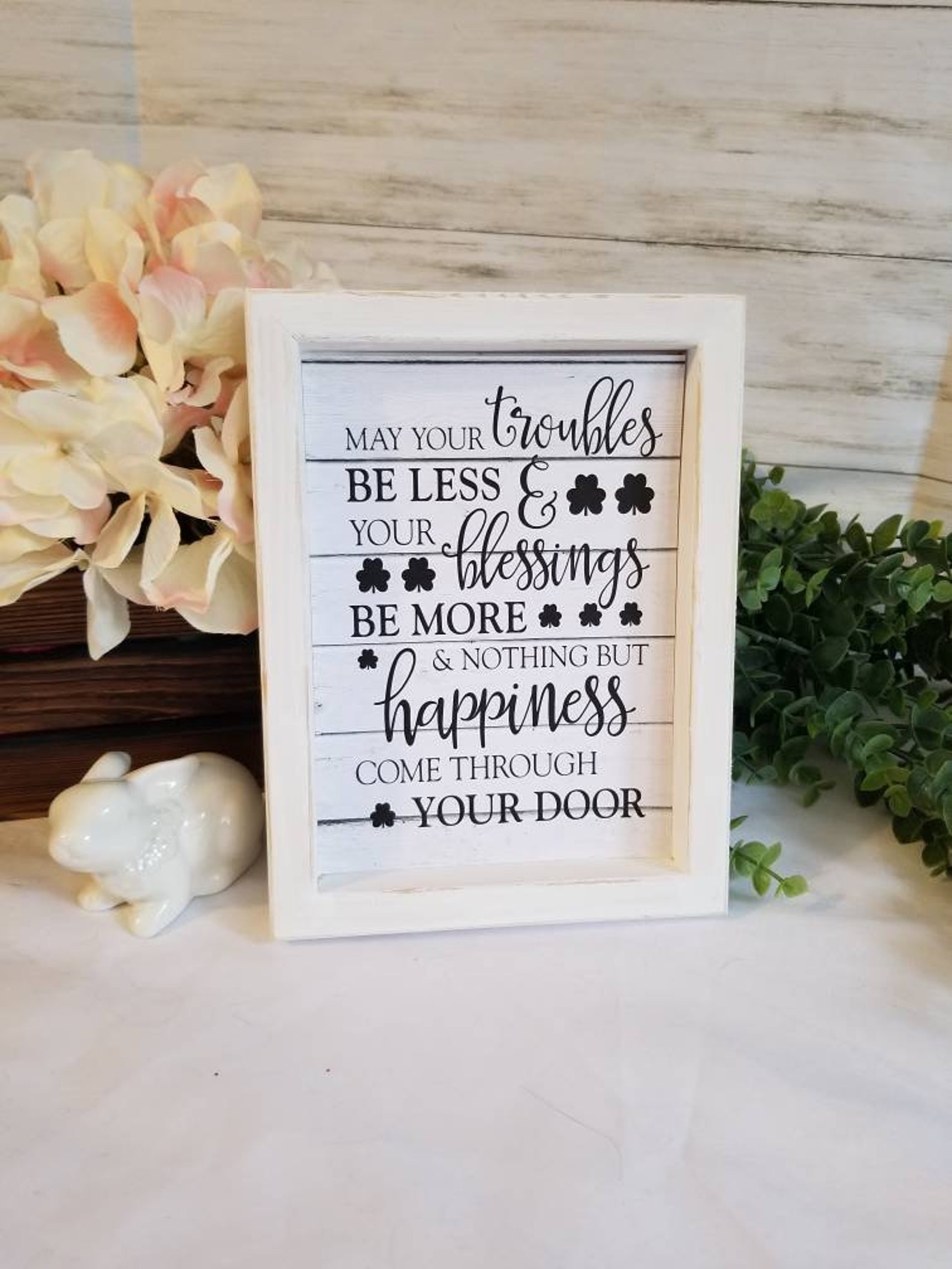 Farmhouse St Patrick's Day Sign Irish Blessing Wood Sign | Etsy