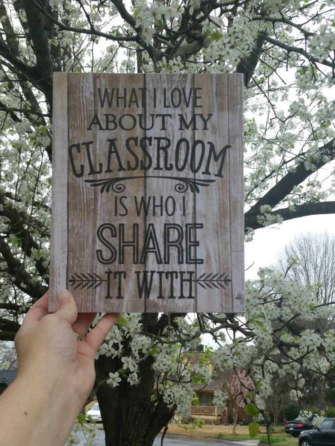 Teacher Appreciation Gift, Classroom Decor Sign, Birch Wood - Etsy