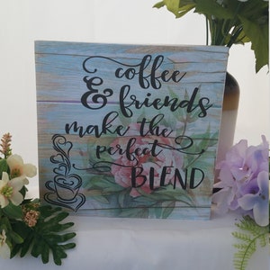 Coffee and Friends Sign, Coffee Bar Sign, Coffee Sign, Coffee Bar Decor ...