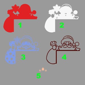 Santa. Door Corner SVG - Etsy