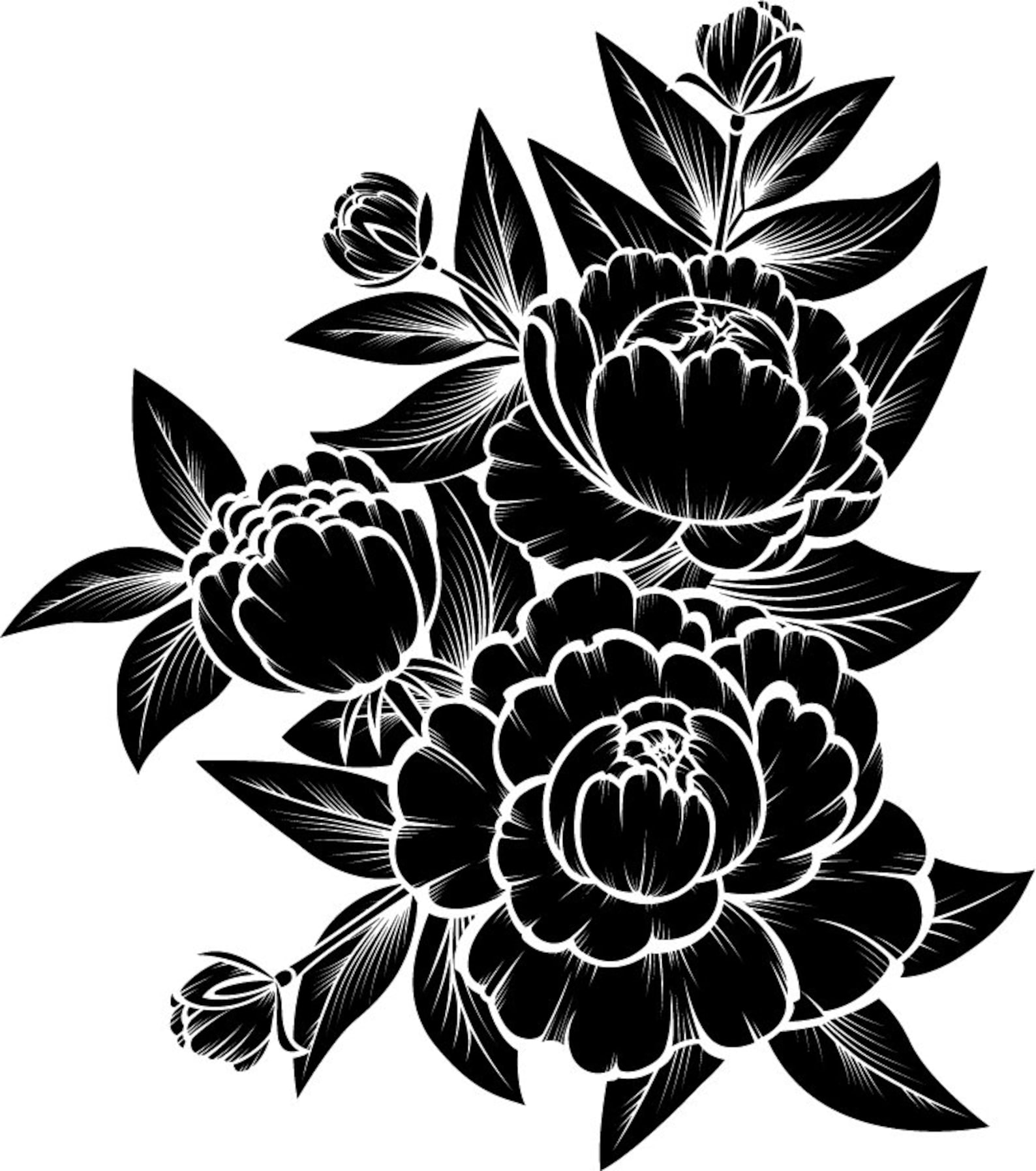 Rose SVG Rose Flower SVG Valentine Rose Flower SVG Rose | Etsy