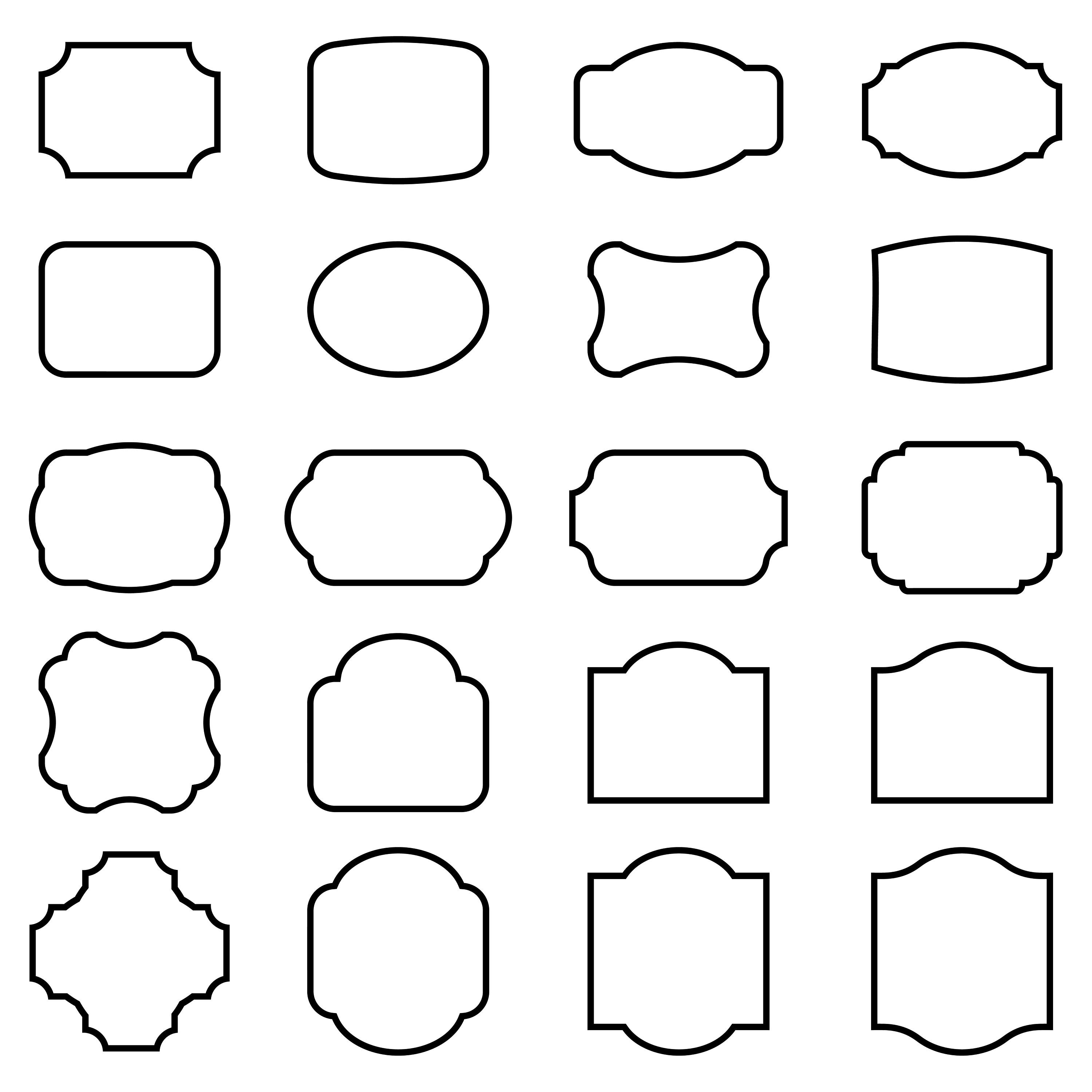 80 Classic Frames Frame SVG Frame DXF Frames PNG Files for | Etsy