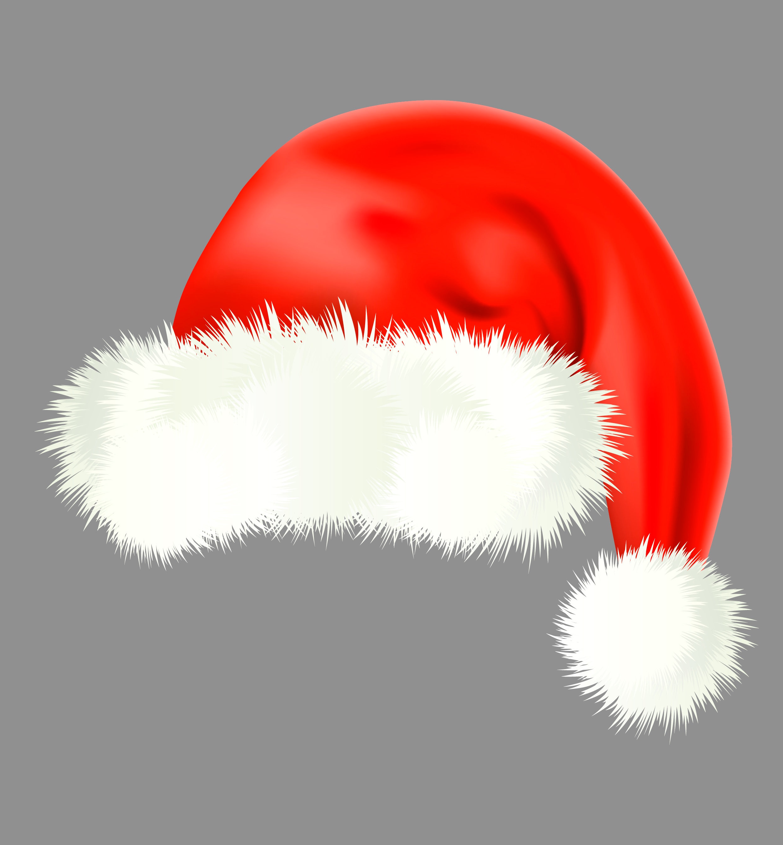 Santa Hat Clipart, Vector Santa Cap PNG EPS (digital Download) - Etsy