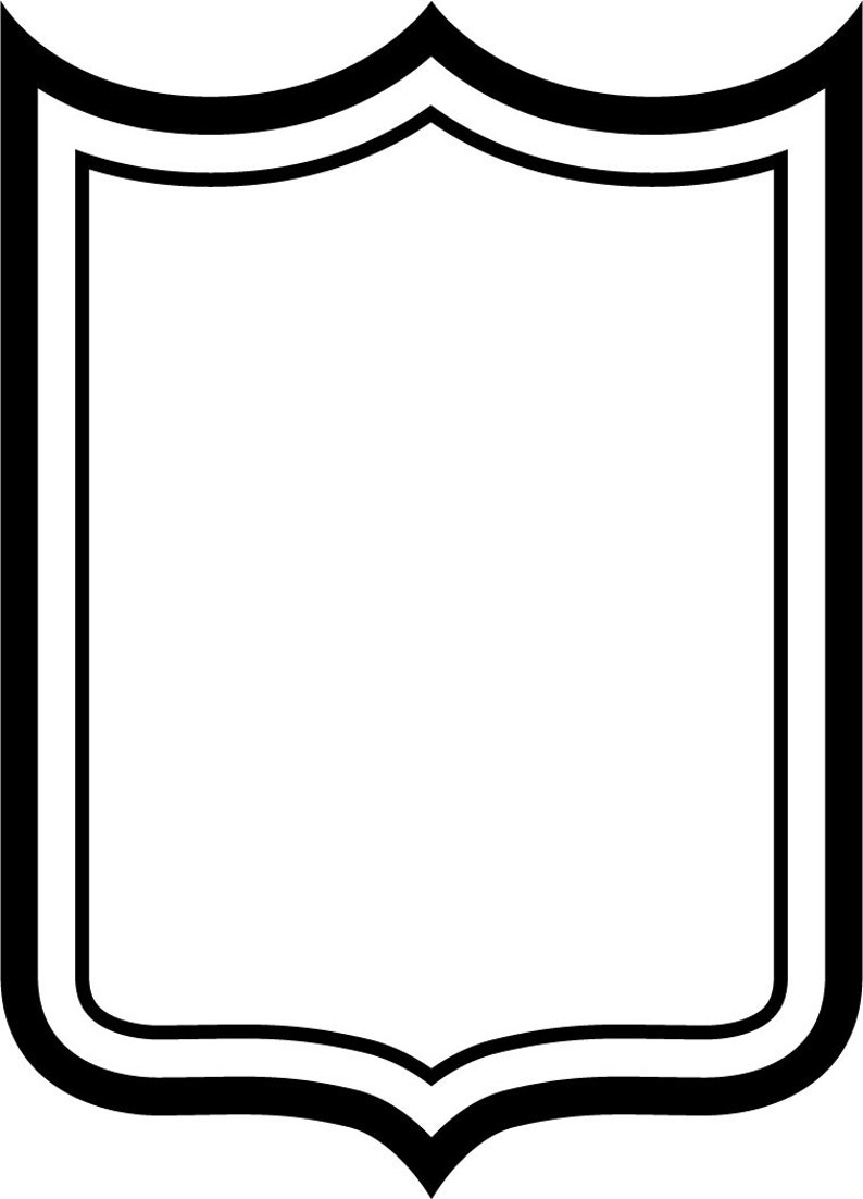 80 Shield Digital Cut Files SVG, Shield Banner DXF, Badge Silhouette ...