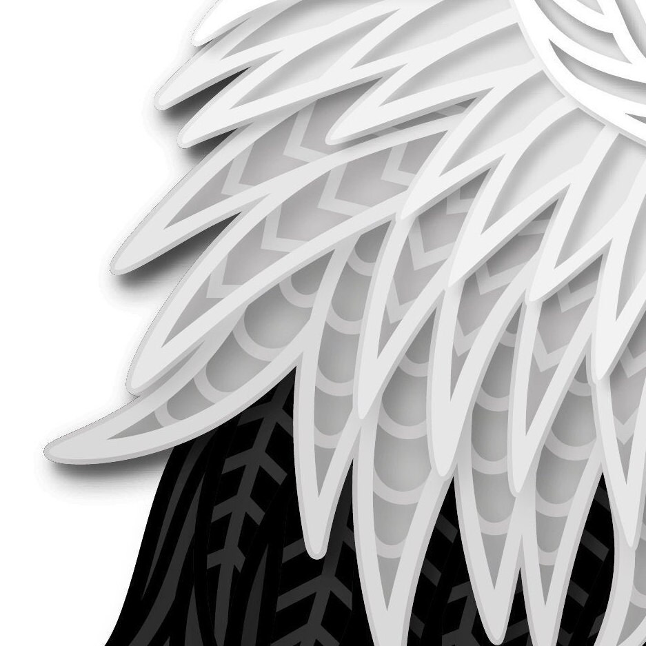 Eagle 3d Layered Mandala SVG Bald Eagle DXF Files for Cricut - Etsy Canada