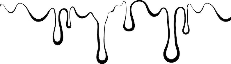 Dripping Borders Cricut Silhouette SVG Chocolate Drip PNG | Etsy