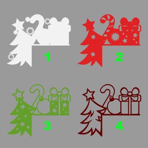 Door Corner With Christmas Gifts SVG - Etsy