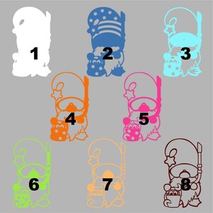 Layered Summer Gnome Scuba Diver SVG for Cricut - Etsy