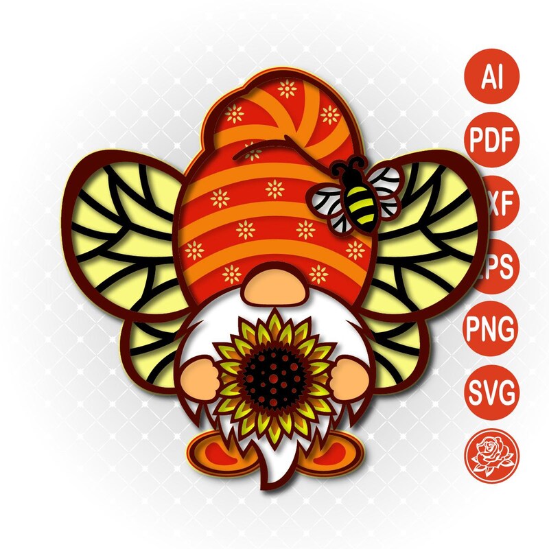 Bee Gnomes Svg - Etsy
