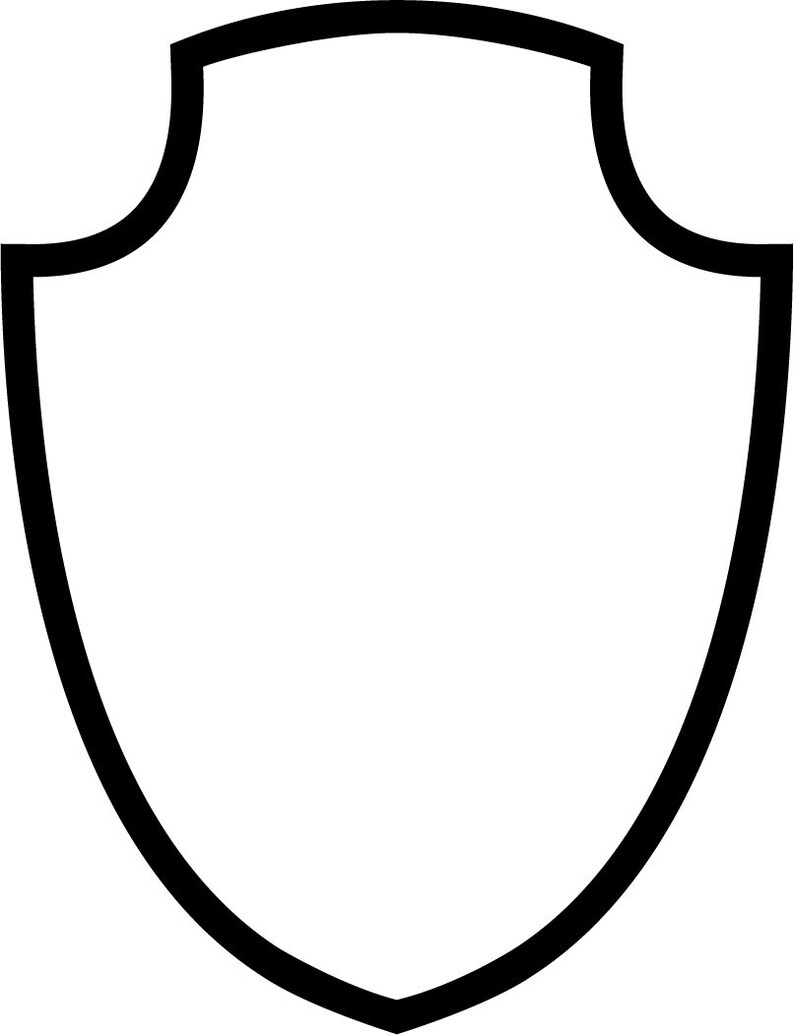 80 Shield Digital Cut Files SVG, Shield Banner DXF, Badge Silhouette ...