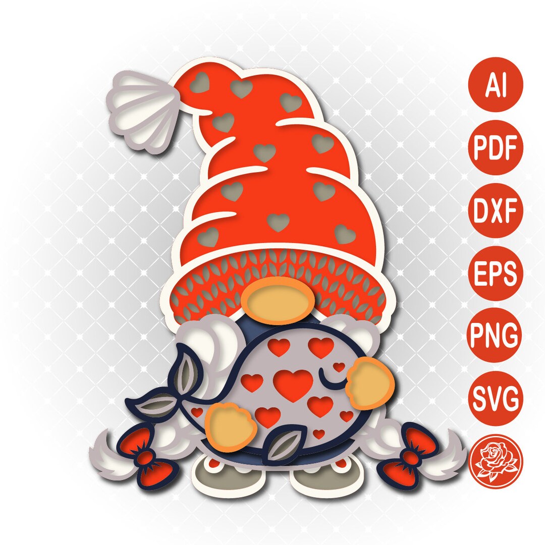 SVG Layered Gnome Girl Sailor Cut Out - Etsy