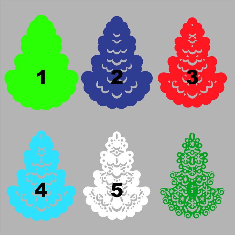 3D Christmas Tree Mandala SVG for Cricut - Etsy