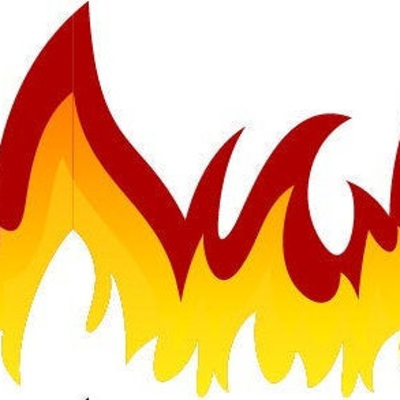 Flames SVG File Flames SVG Flames PNG Border svg flame | Etsy