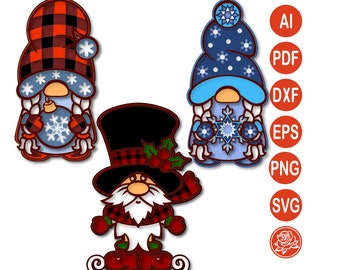 Gnome SVG, Build a Gnome, Gnome DIY Bundle, Design Your Gnome, DIY ...