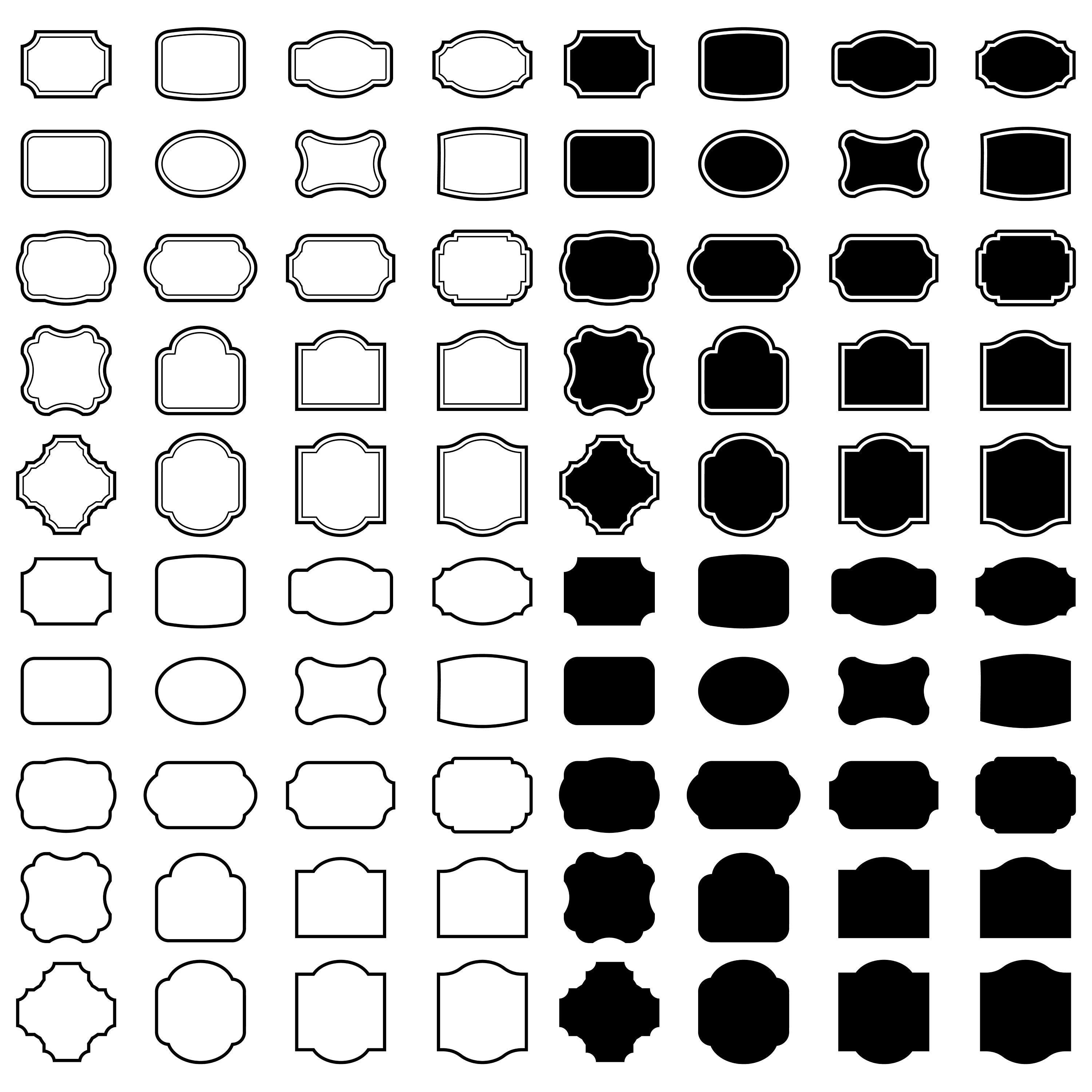 80 Classic Frames Frame SVG Frame DXF Frames PNG Files for - Etsy Australia