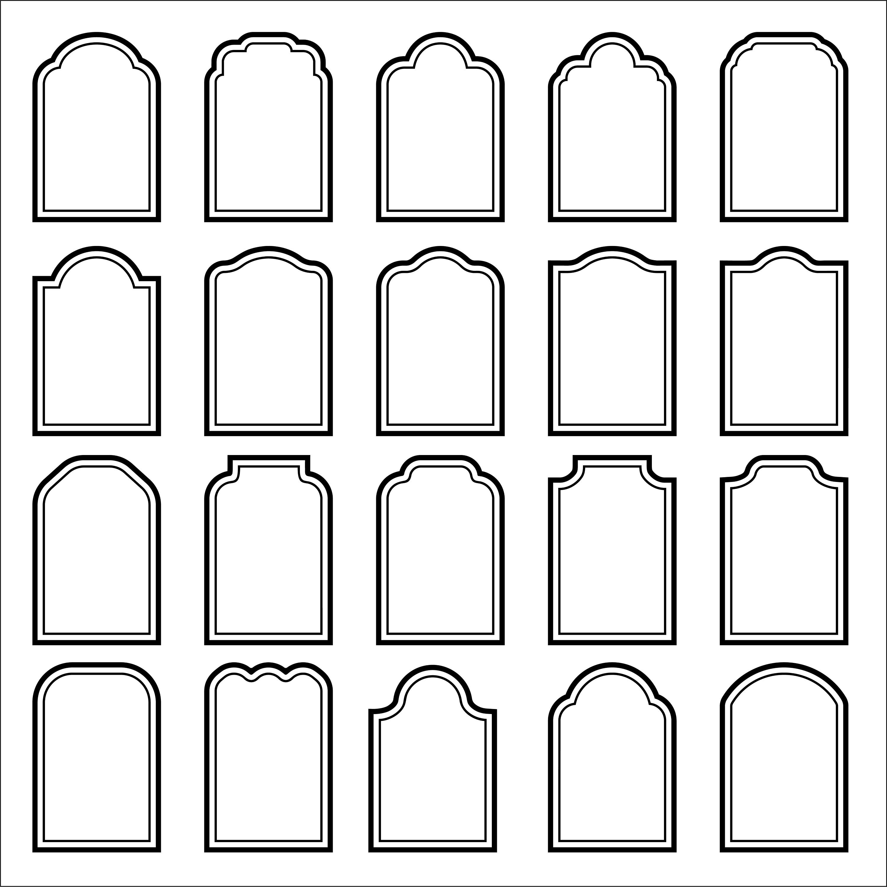 80 marcos clásicos Marco SVG Marco DXF Marcos PNG Archivos | Etsy