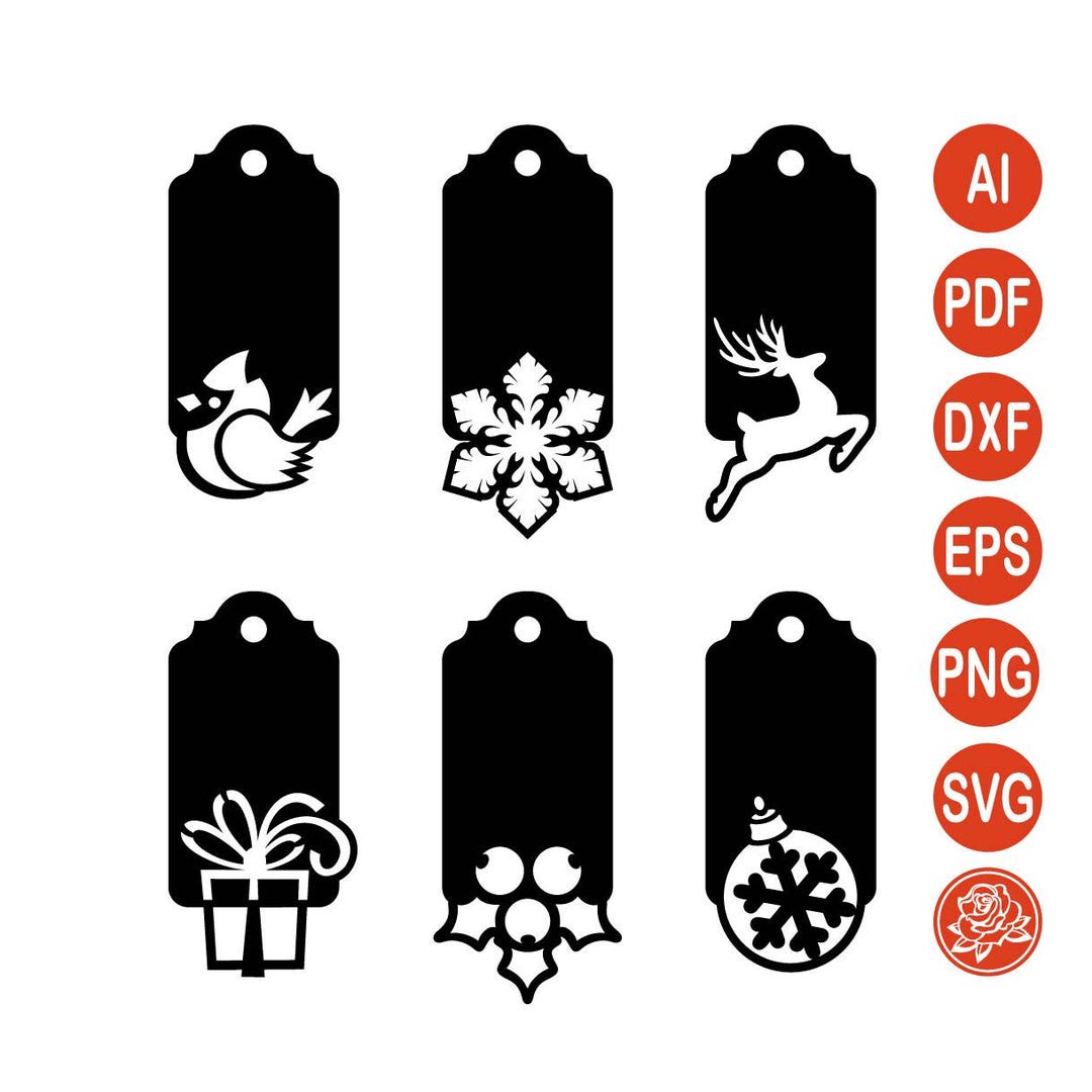 Christmas Gift Tags SVG Bundle – Holiday Cut Files (digital Download ...