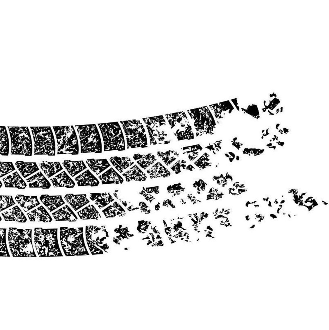 Car Tire File for Print Tire Tracks Wall SVG Track From Car - Etsy