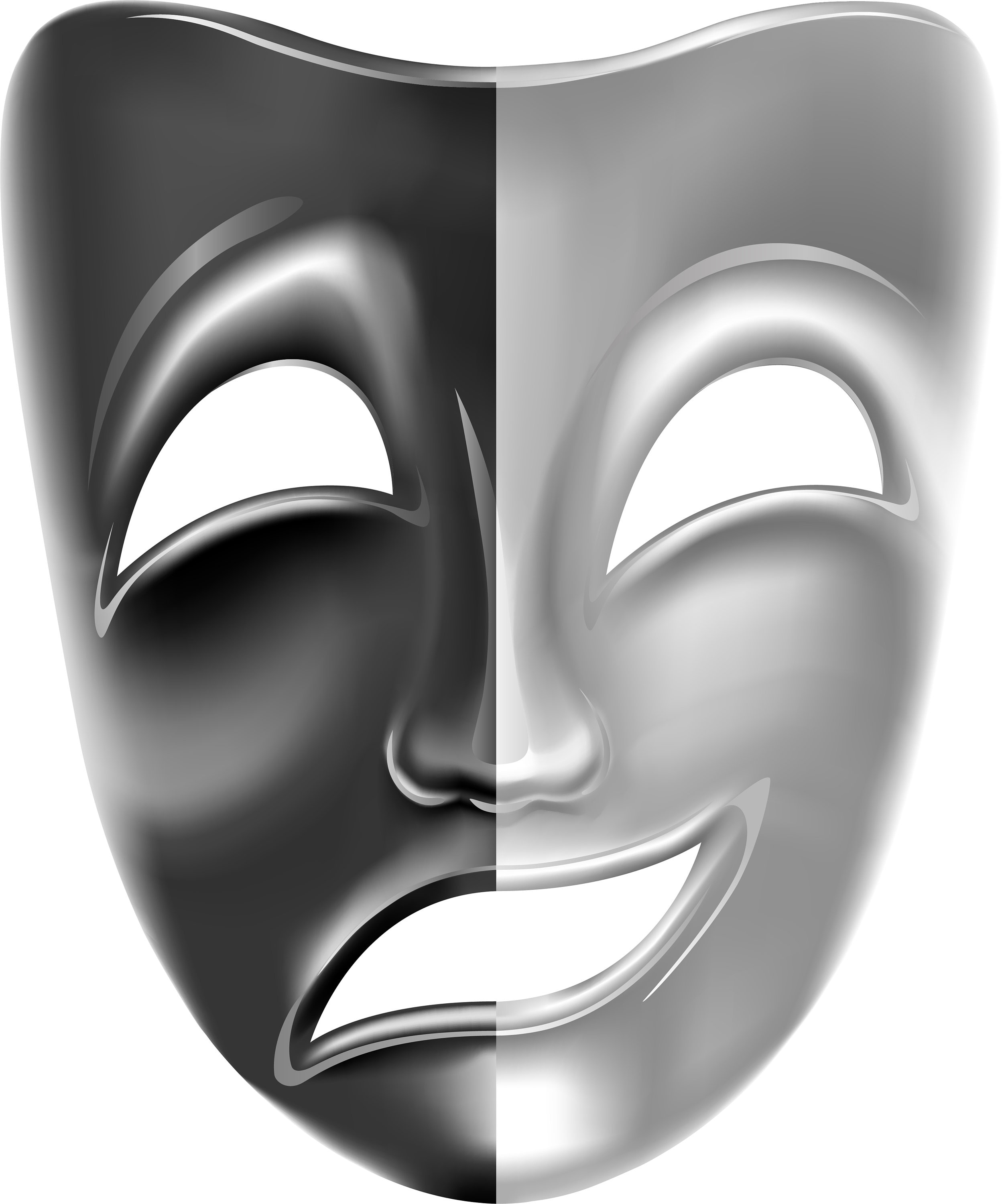 Half Face Drama Mask