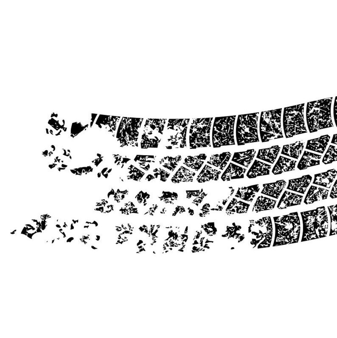 Car Tire File for Print Tire Tracks Wall SVG Track From Car - Etsy