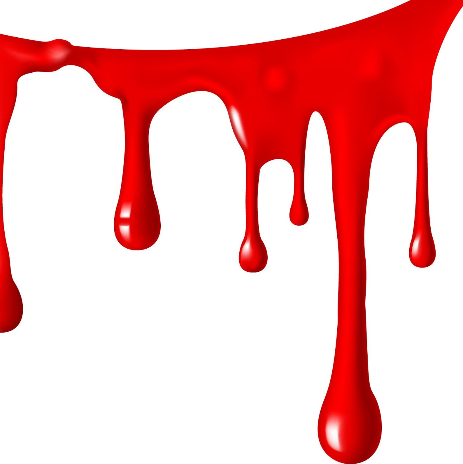 Dripping Blood Red Border and Frames for Decoration PNG, Paint Drip ...