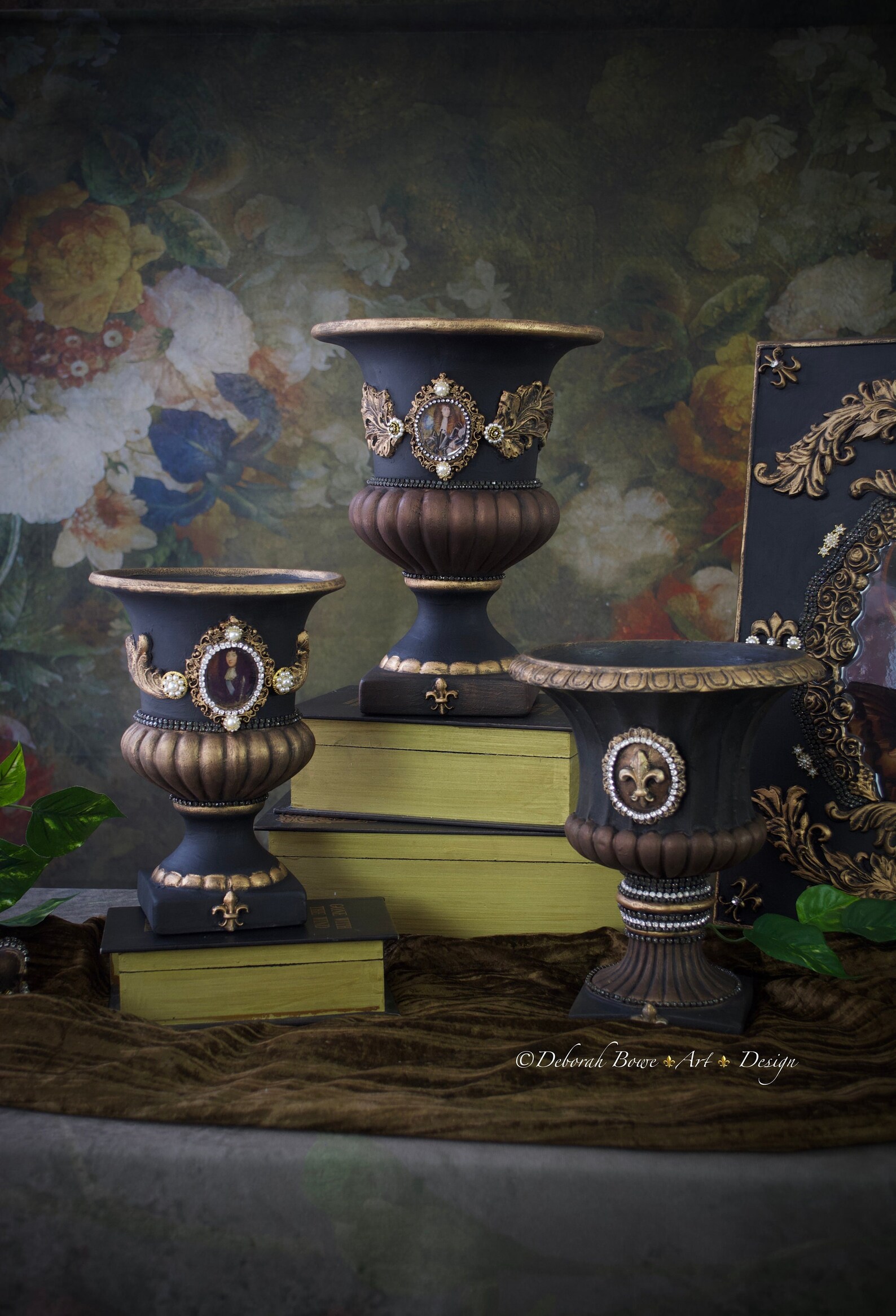 Versailles Decor Louis XIV Handmade Decorative Jeweled Urns - Etsy