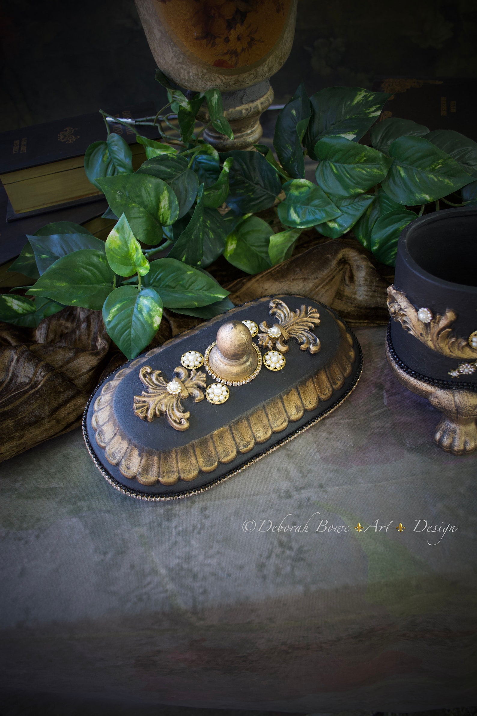 Louis XIV Jeweled Trinket Box: Handmade French Baroque Decor - Etsy
