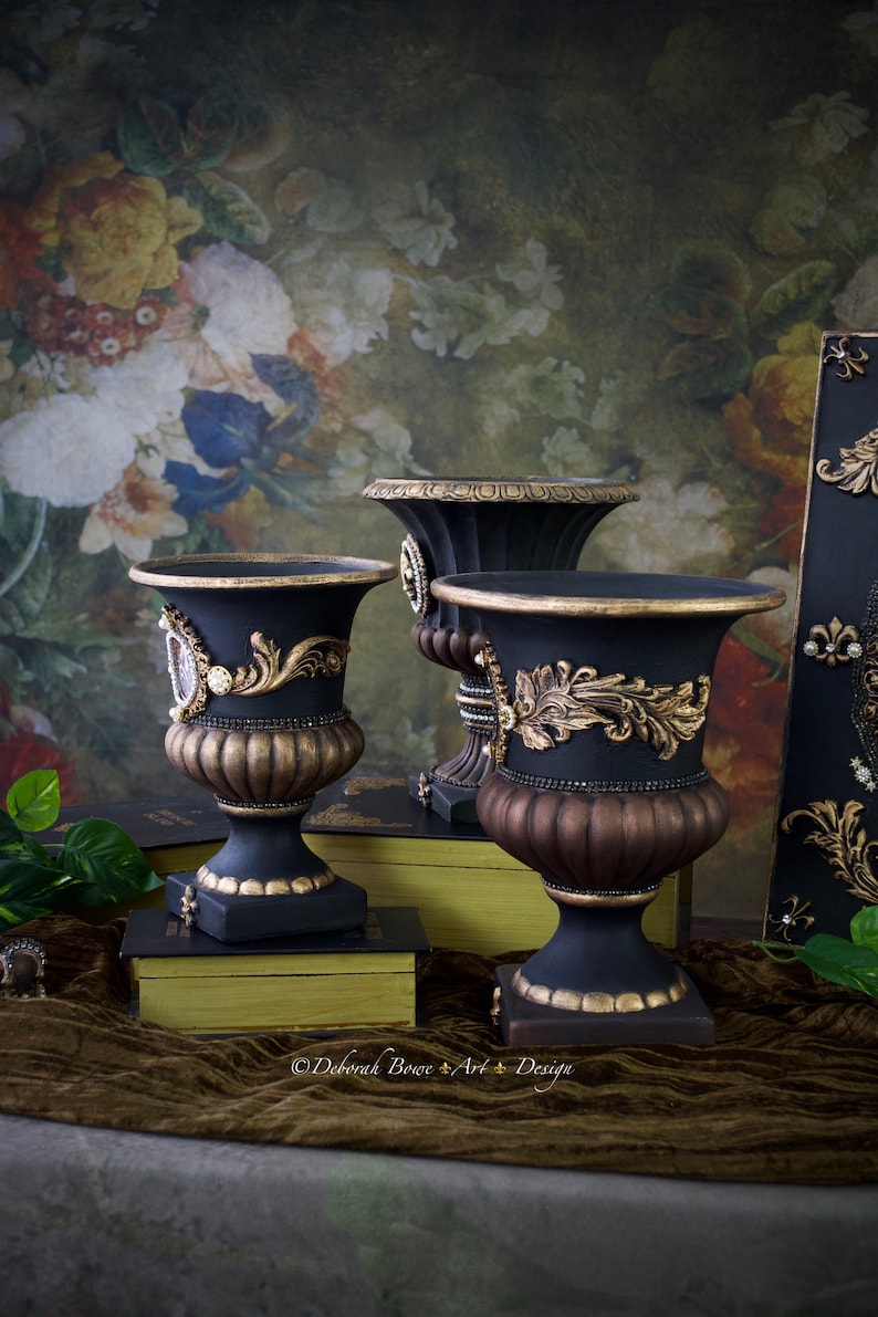 Versailles Decor Louis XIV Handmade Decorative Jeweled Urns - Etsy