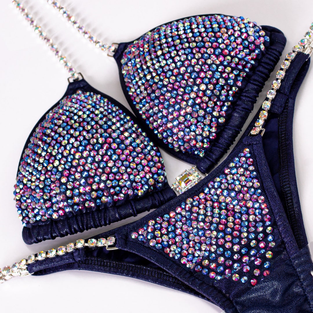 Navy Blue Npc Competition Bikini Made to Order Size & Cut Are Confirmed ...