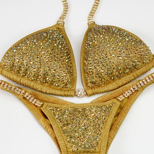 Gold Npc Competition Bikini | Made to Order | Wellness/figure/physique ...