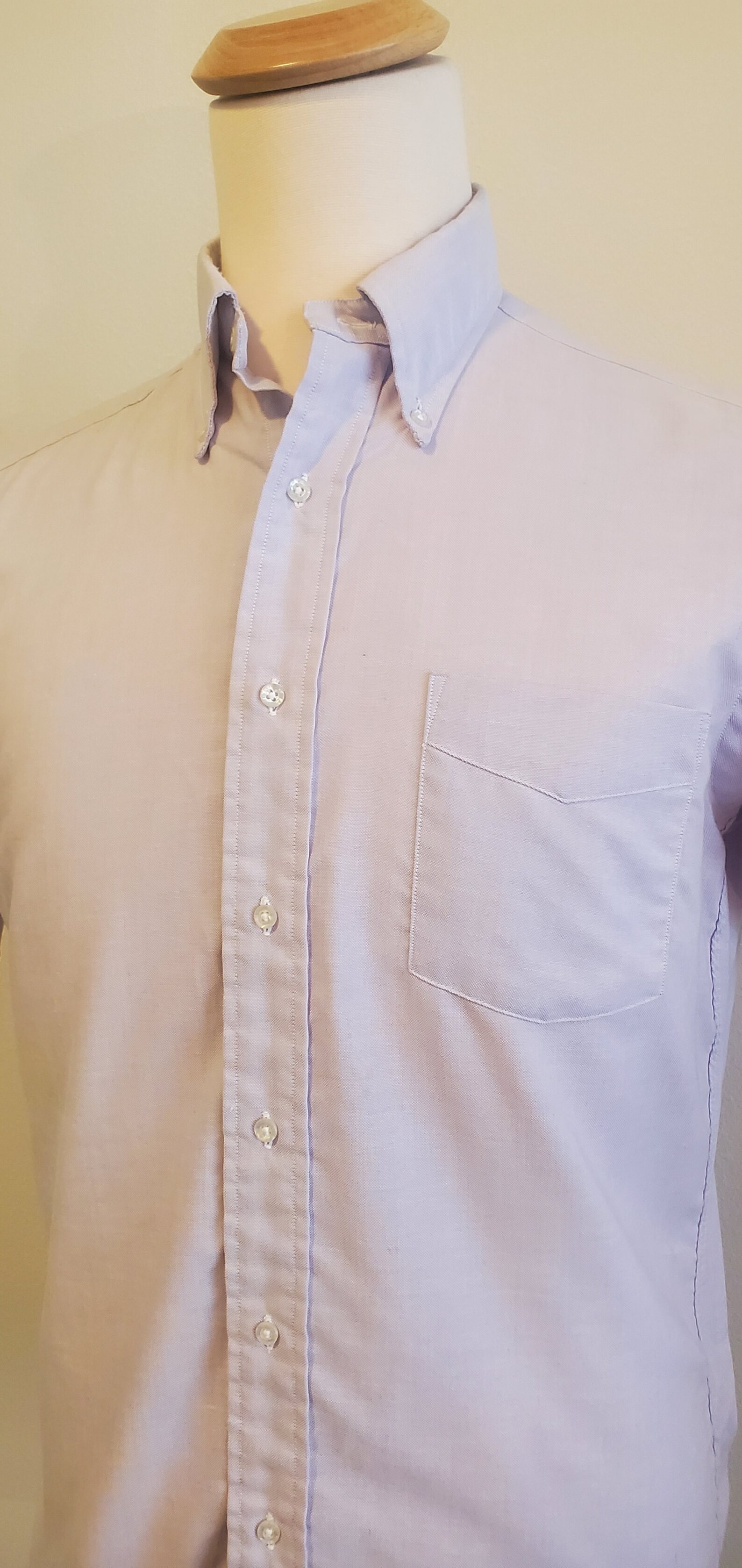 1960s Sero Shirtmakers Light Purple Men's Short Sleeve Dress Shirt - Etsy