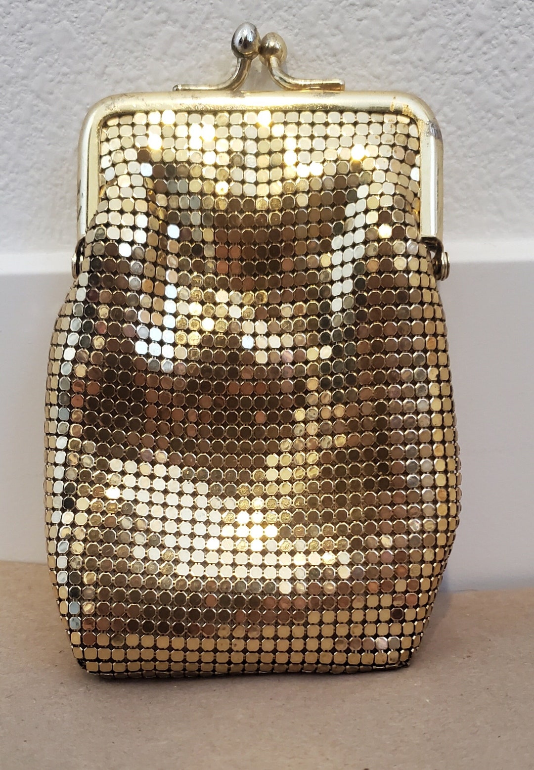 Vintage Whiting and Davis Gold Mesh Cigarette Case / Mid - Etsy