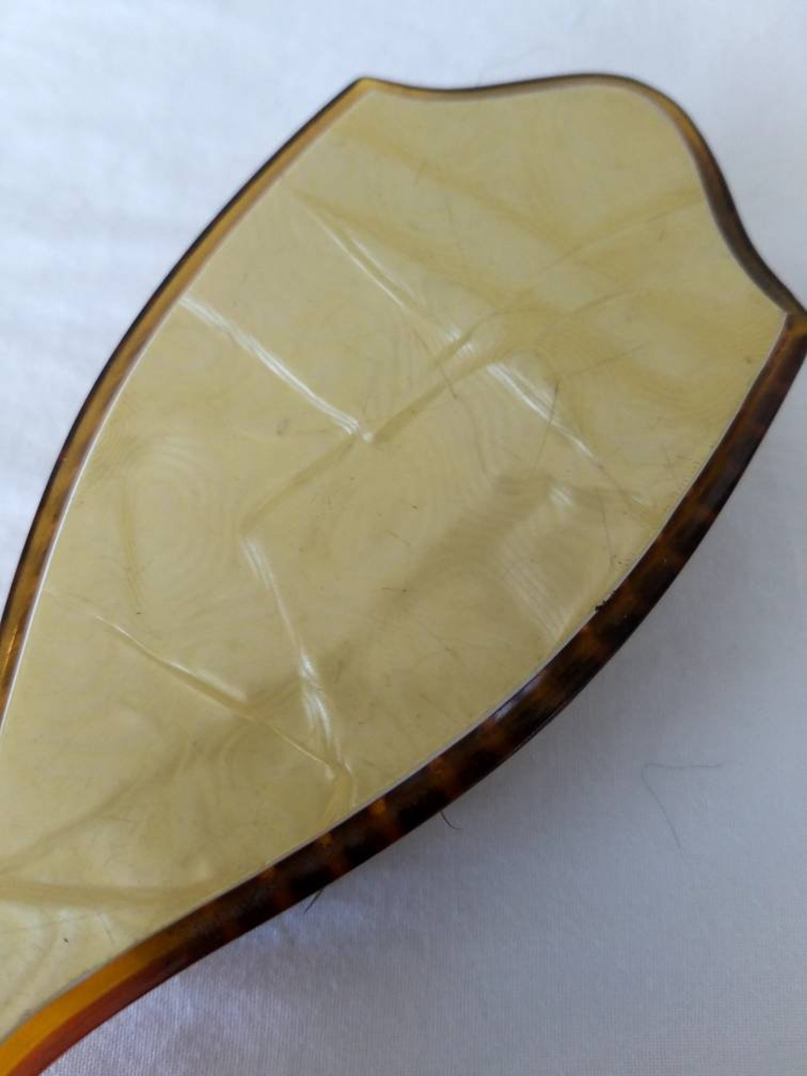 1950s Yellow and Amber Lucite / Celluloid Brush - Etsy