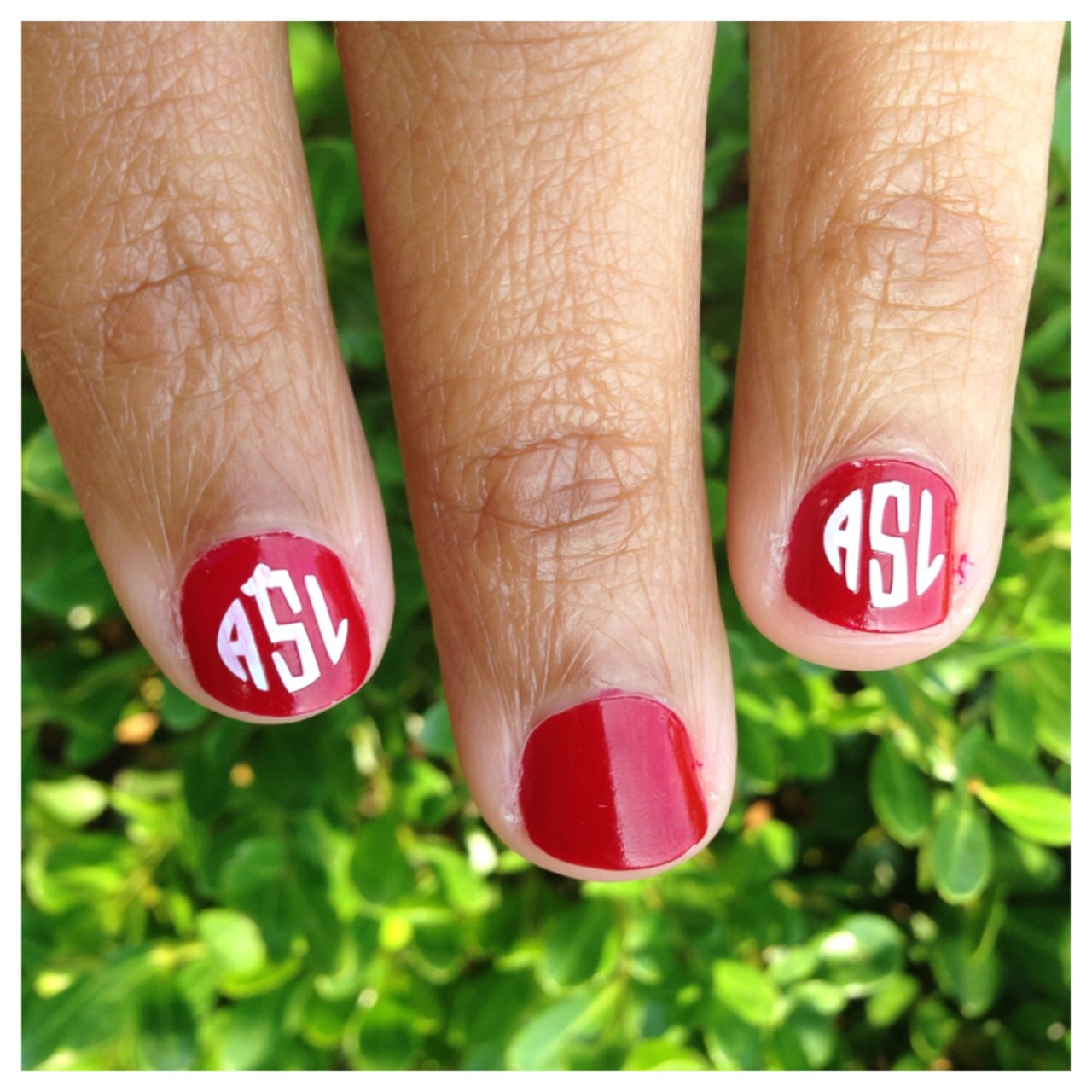 Fingernail Monogram Decals With Free Shipping Nail Art - Etsy