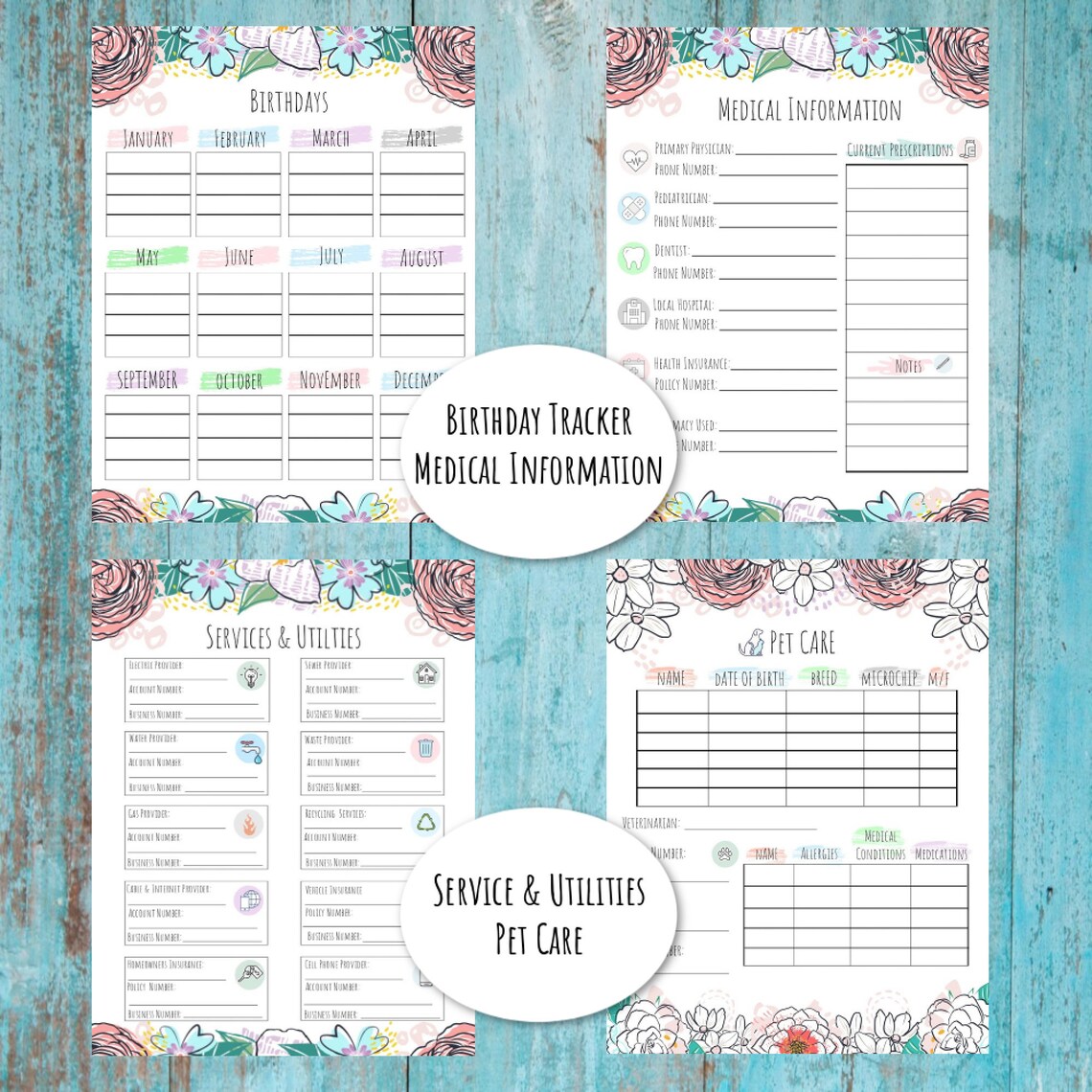 Organized Chaos Printable Planner Bundle - 25 Pages - Etsy