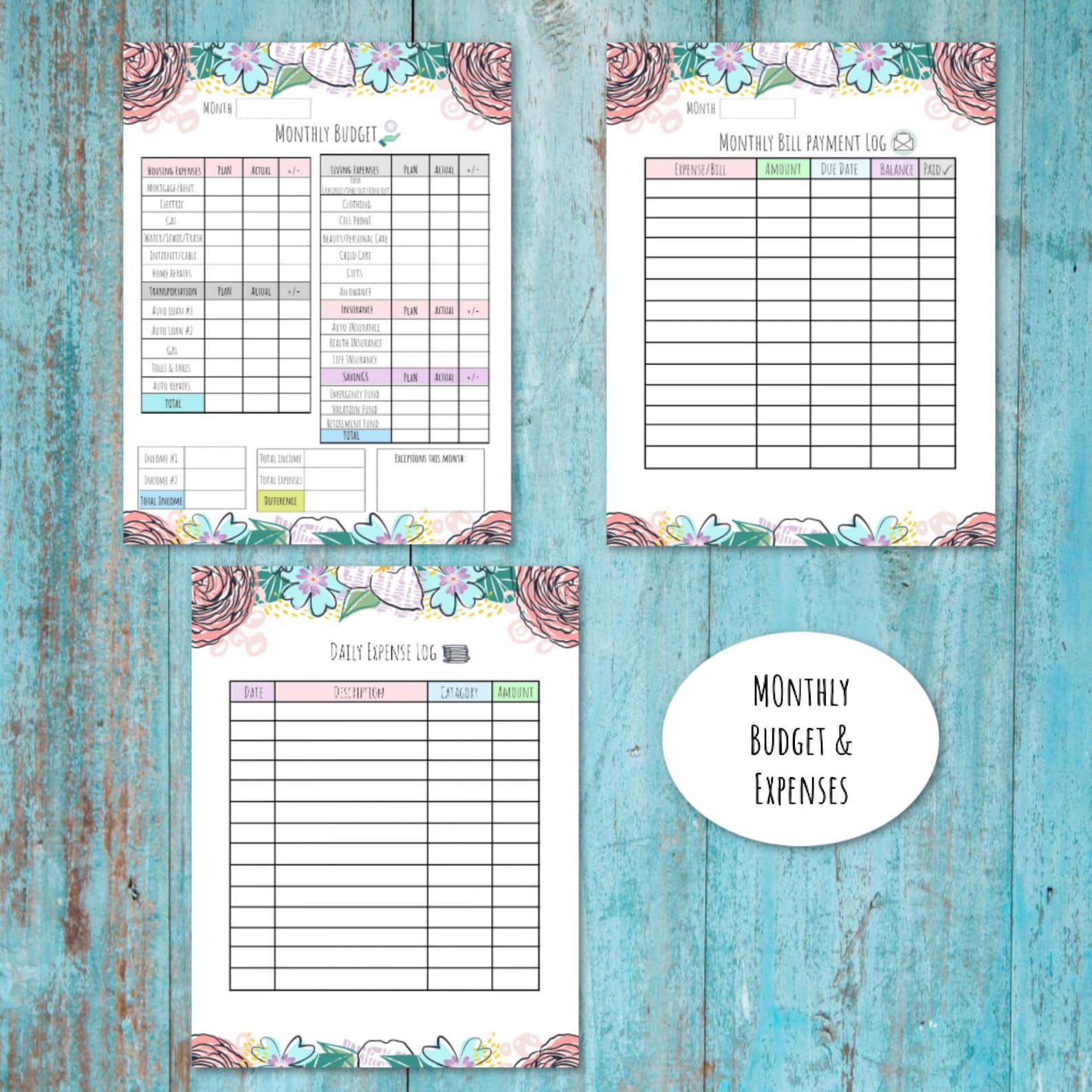 Organized Chaos Printable Planner Bundle - 25 Pages - Etsy