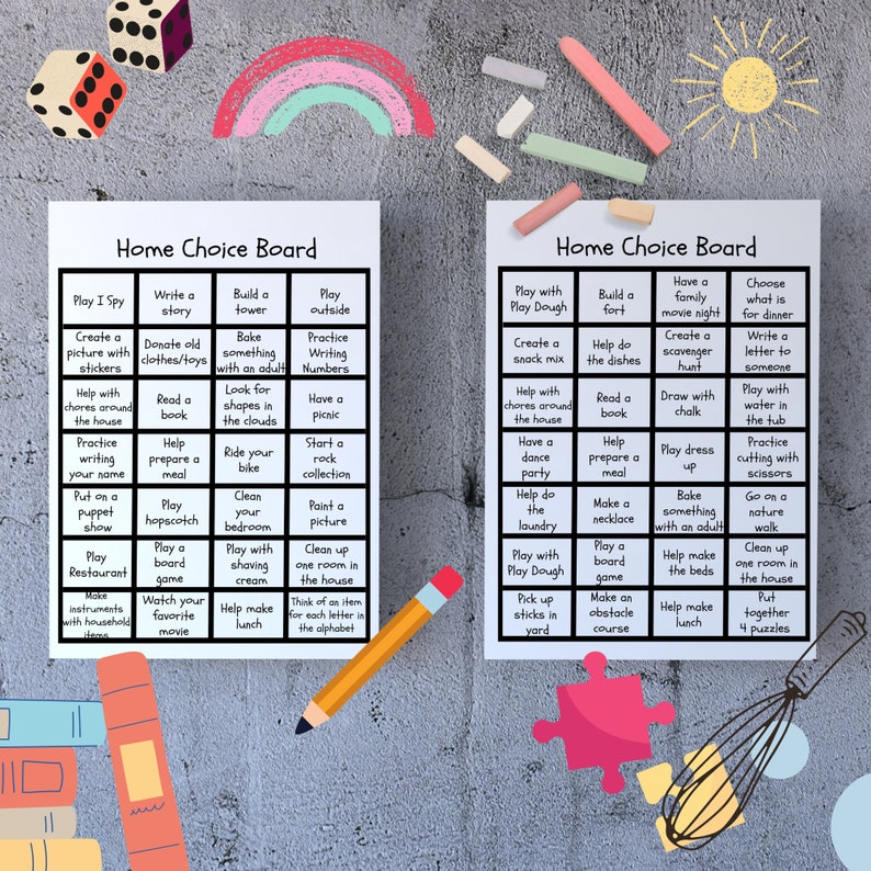 Home Choice Board - Etsy