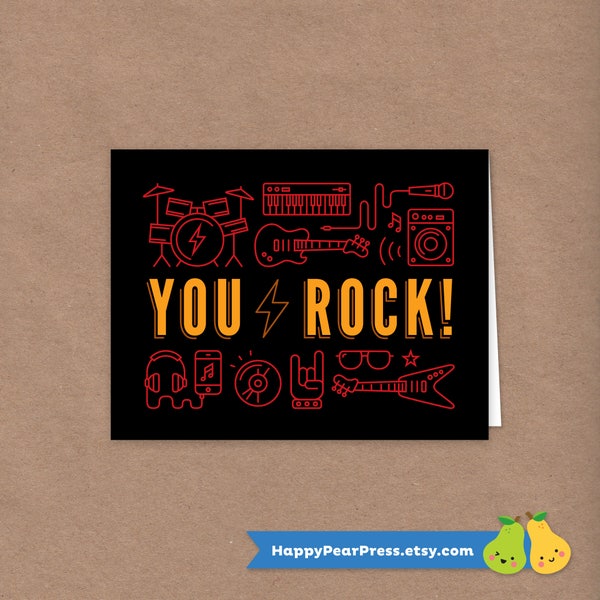 Rock Star Thank You - Etsy