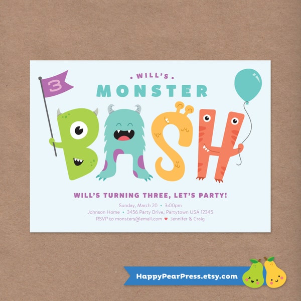 Monster Bash - Etsy