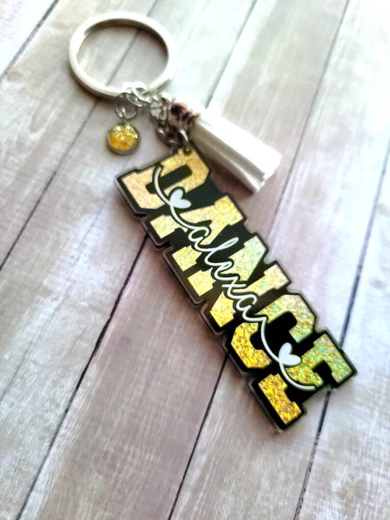 Personalized Dance Keychain Dancer Keychain Dance Gift | Etsy